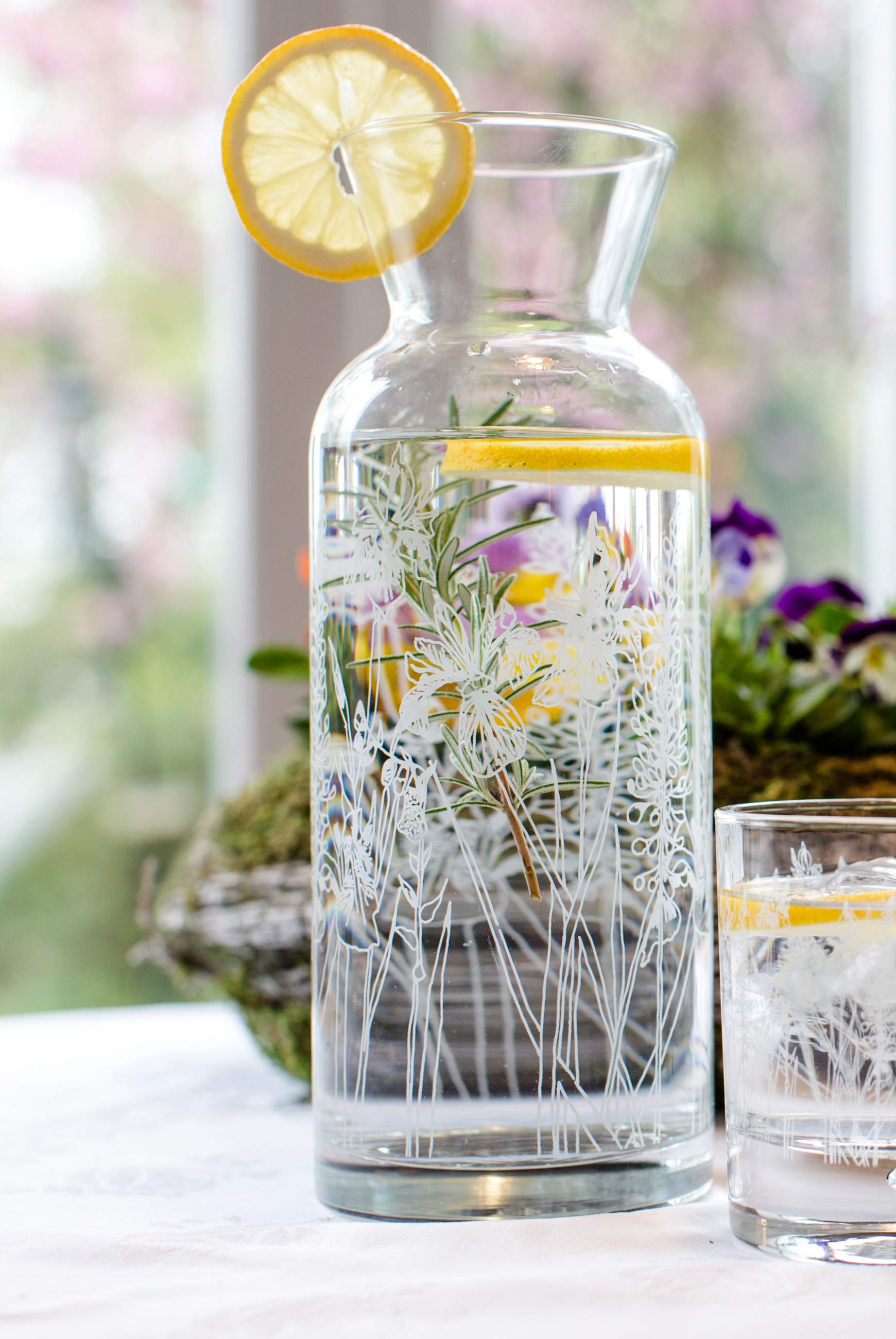 Floral Carafe - A decorative wine decanter - Emma Britton