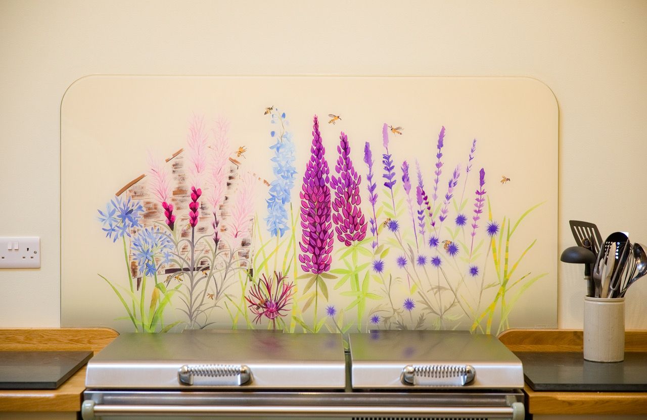 Emma Britton Decorative Glass Designer Splashbacks - Bespoke Commission ...