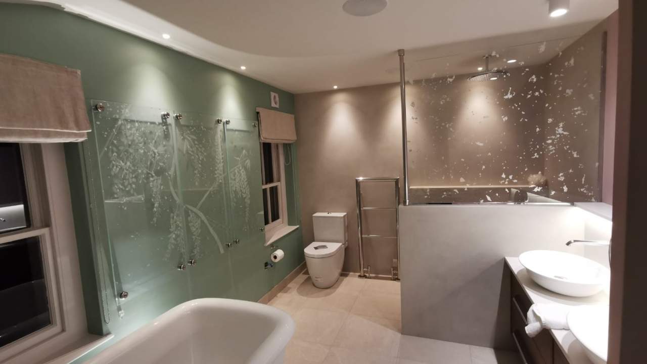 Bespoke Bathroom Splashbacks - Emma Britton Decorative Glass - Emma Britton