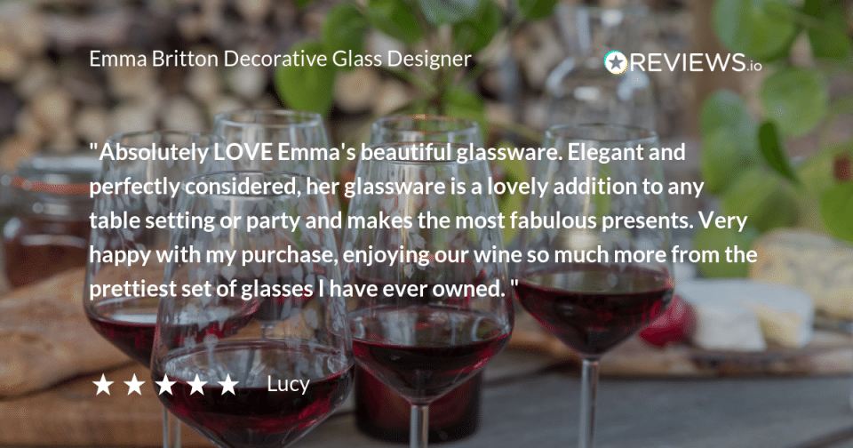 Wine Glass Wedding Gifts - Emma Britton Glassware - Emma Britton
