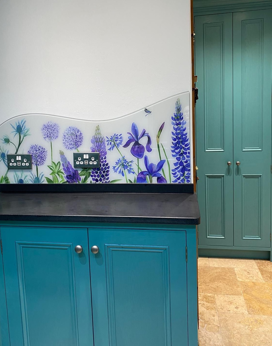Emma Britton Shaped Glass Splashback Country Garden - Emma Britton ...
